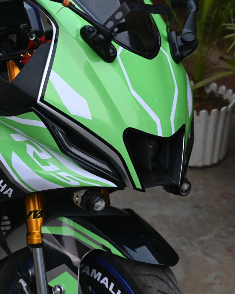 Custom Decal Green GTR For R15M Full Bike Stickering Kit ...