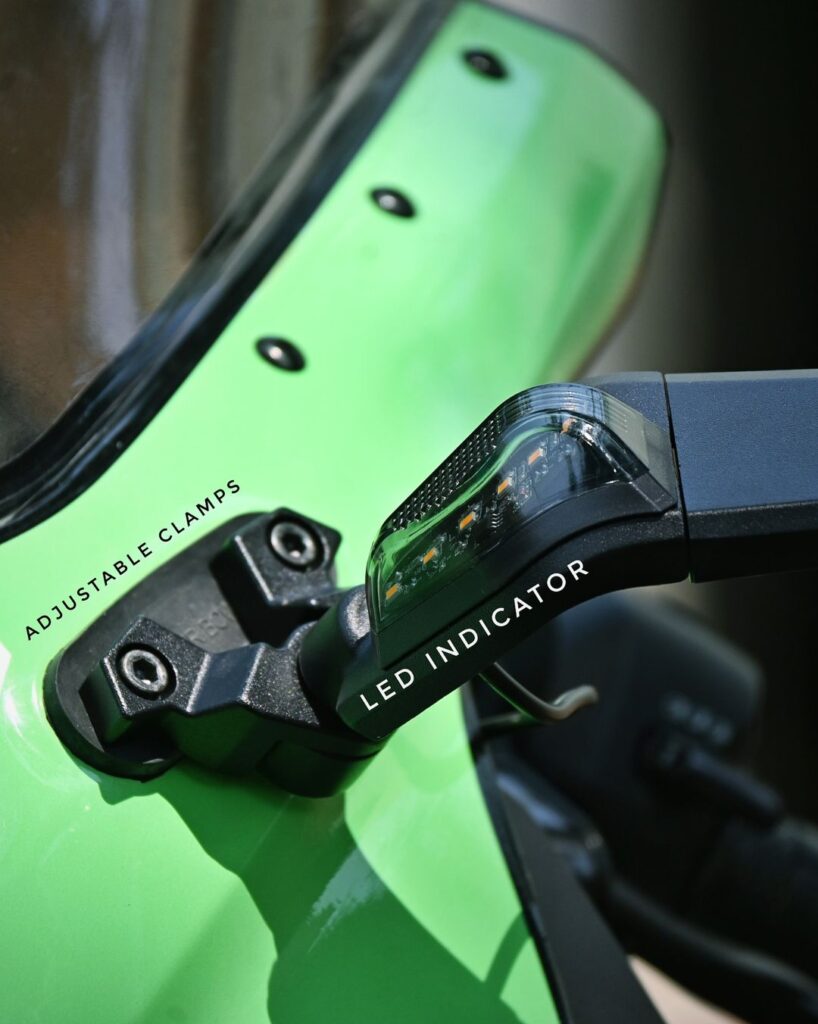 Stealth Pro Mirror For Sports Bikes With LED Indicator – Darpansarvanstore
